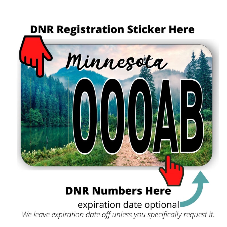 Summer Trail Minnesota ATV License Plate, Custom UTV Plate - Etsy