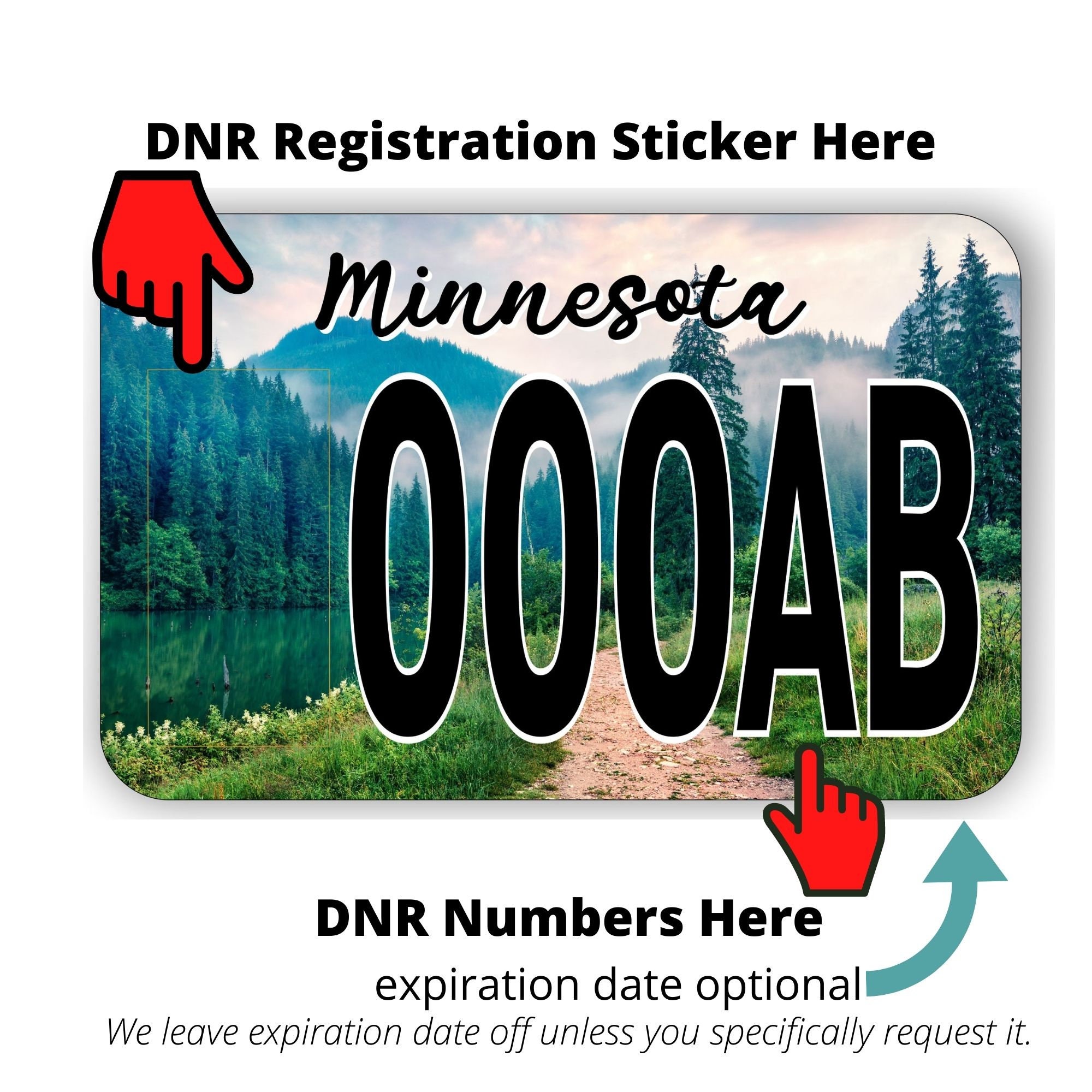 Summer Trail Minnesota ATV License Plate, Custom UTV Plate - Etsy