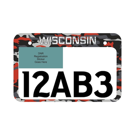 Wisconsin ATV License Plate Metal Wisconsin UTV License - Etsy