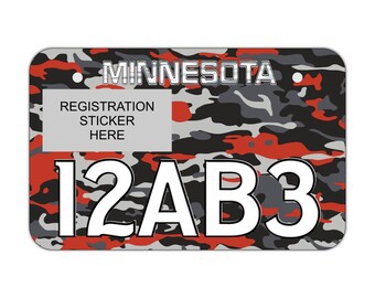 Minnesota Atv Plate - Etsy