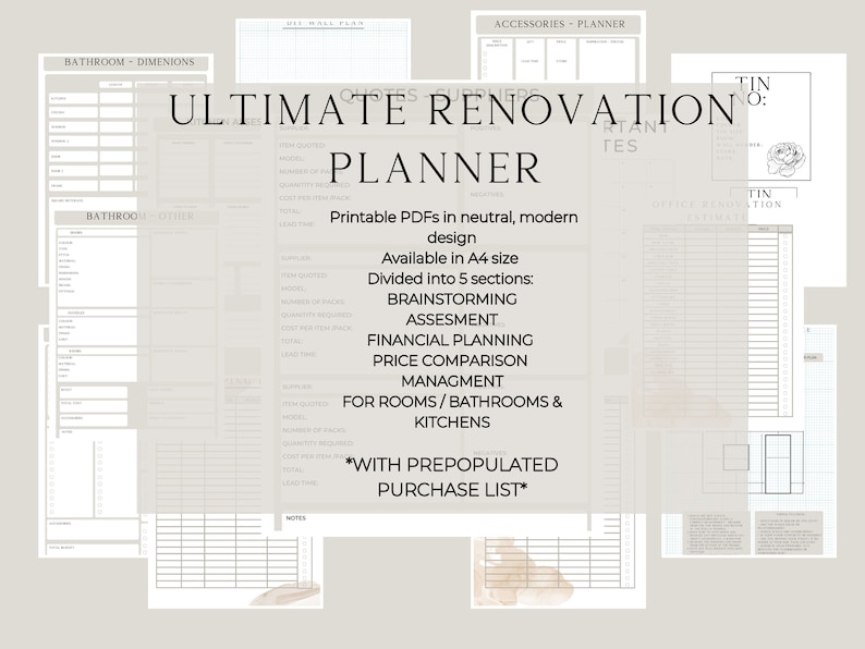 Ultimate Home Renovation Planner, House Improvement, House Renovation ...