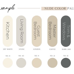 Custom Interior Color Palette, 15 Paint / Wallpaper Colours, Bespoke ...