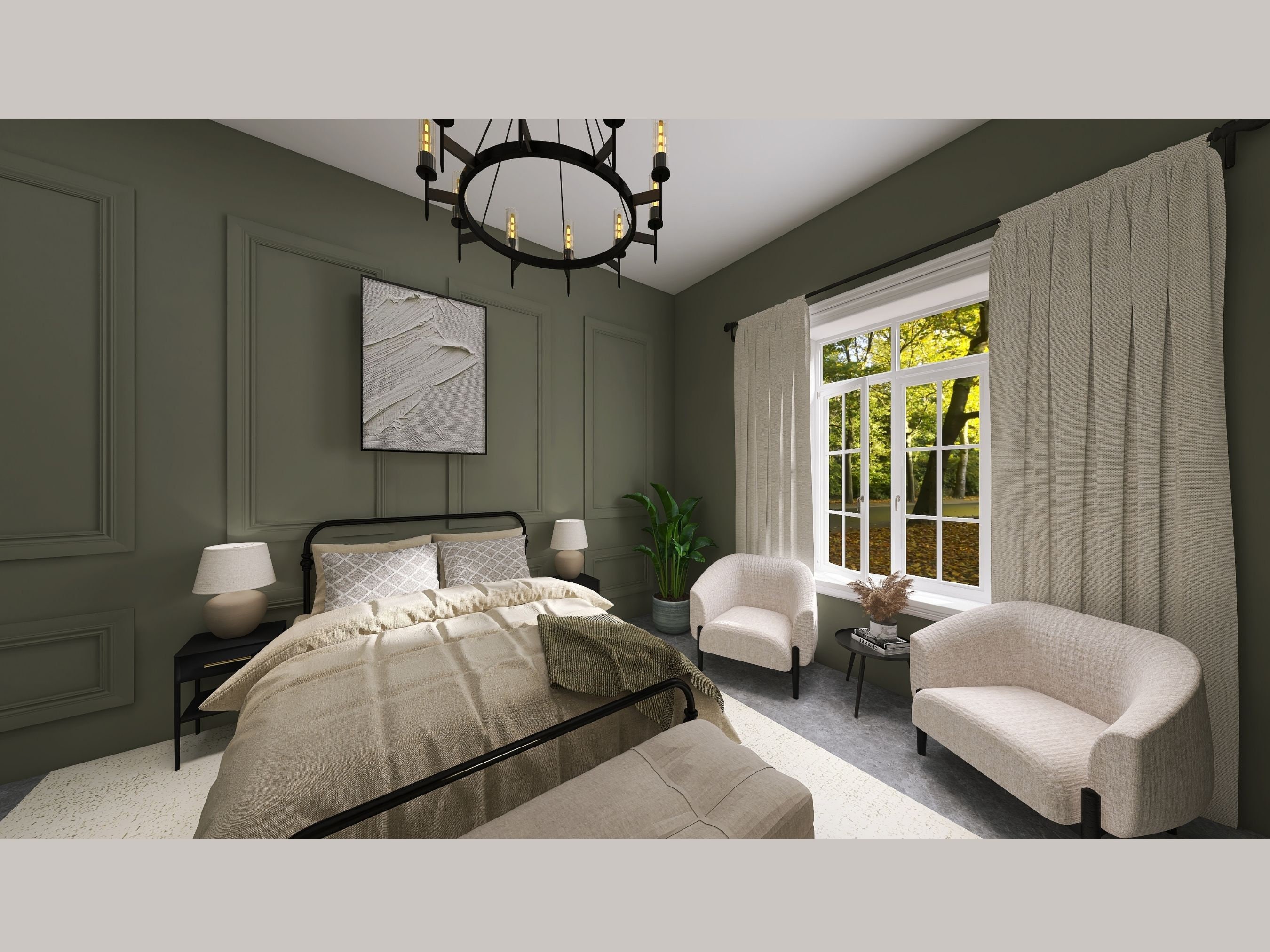 3D Bedroom Renders, Realistic Interior Renders, 3D Render Interior ...