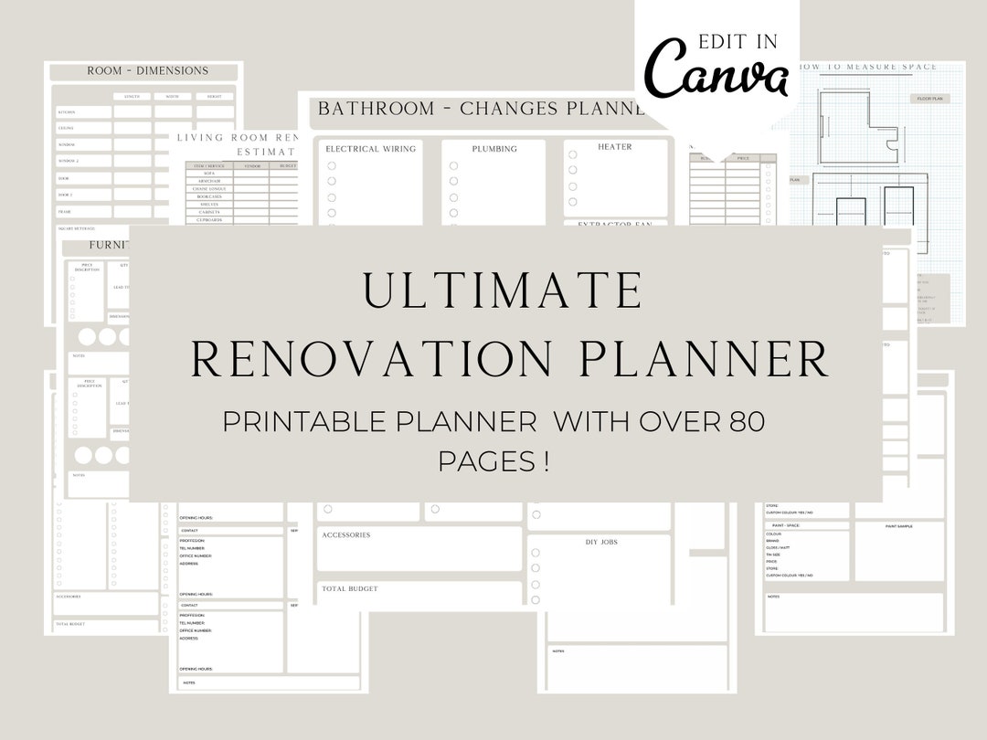 Ultimate Home Renovation Planner, House Improvement, House Renovation ...