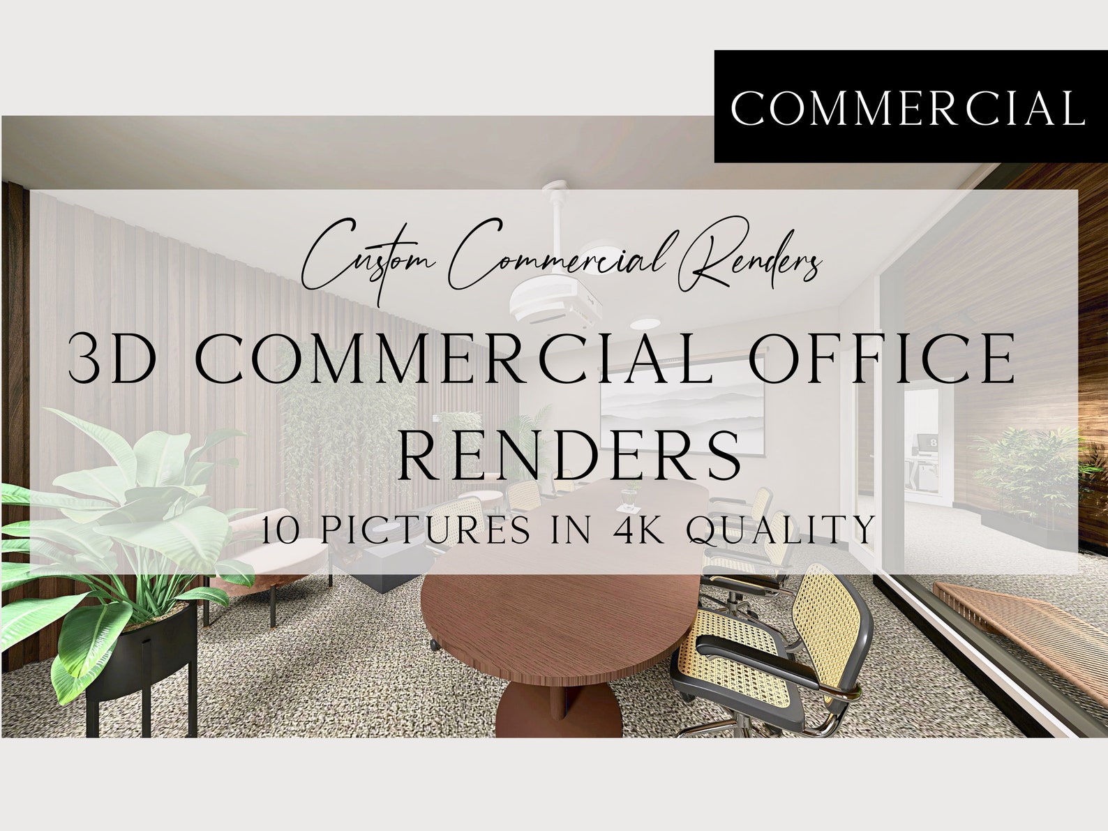 Commercial Office Renders, Realistic Interior Renders, 3D Render ...