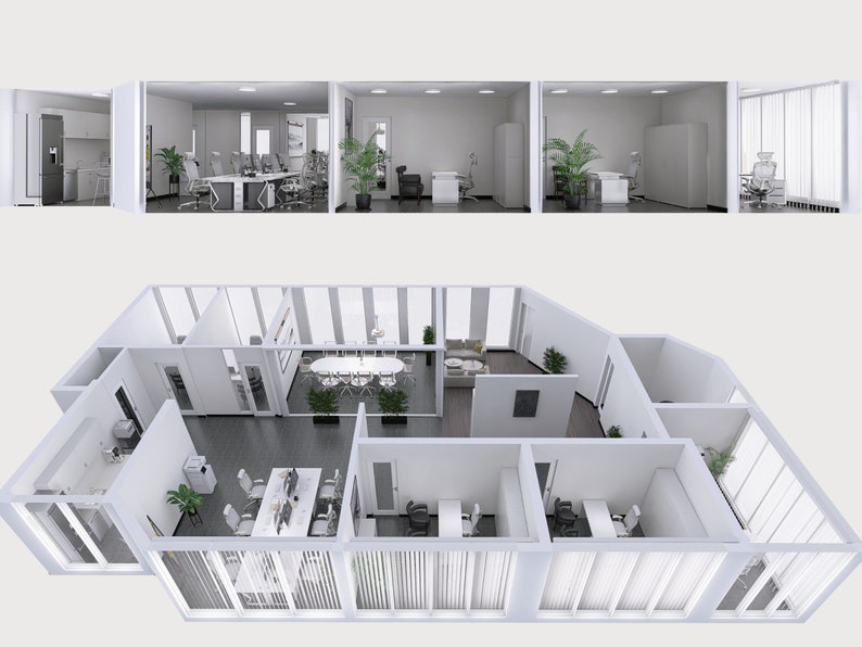 Commercial Office Renders, Realistic Interior Renders, 3D Render ...