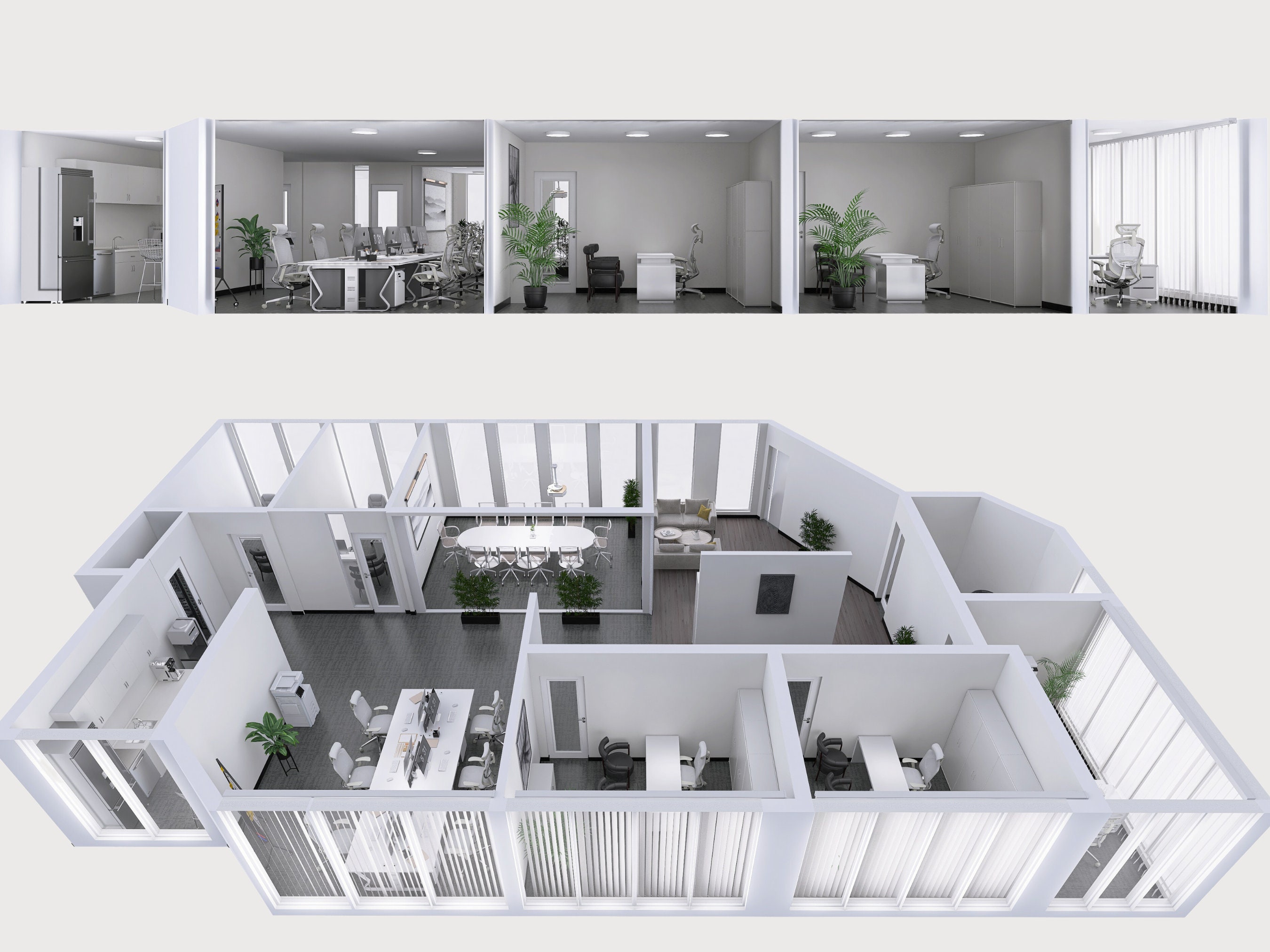 Commercial Office Renders, Realistic Interior Renders, 3D Render ...