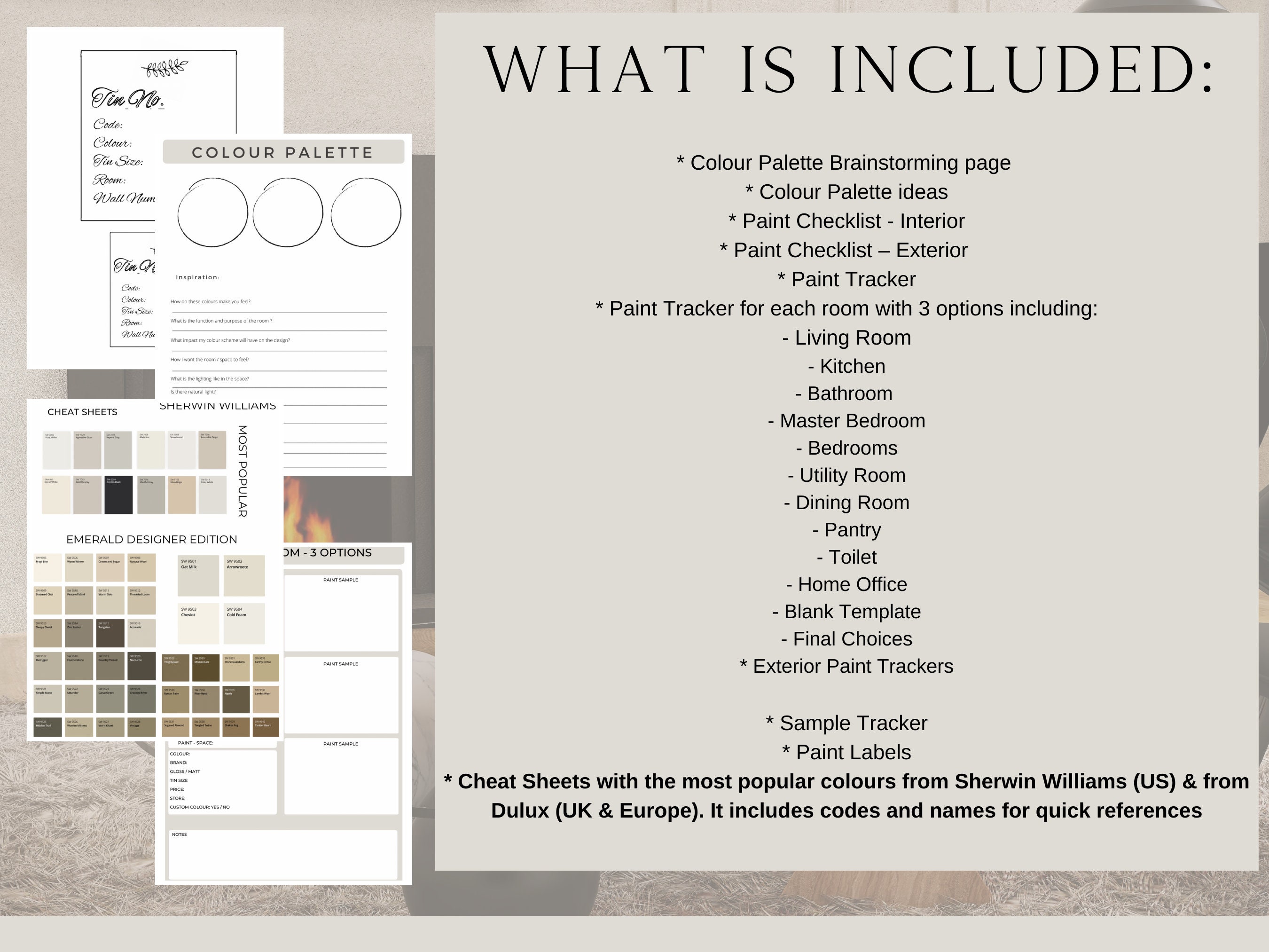 Editable Printable Planner Bundle, Renovation Planner, Renovation ...