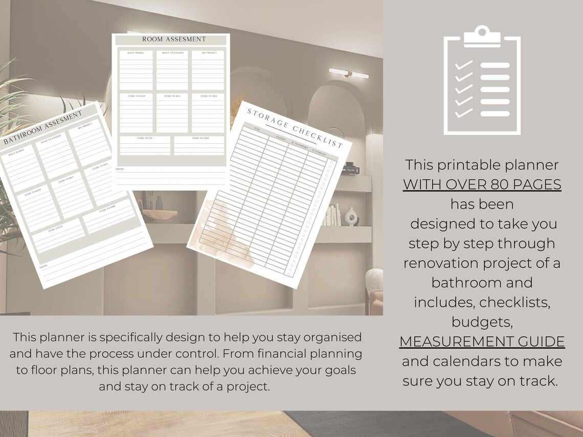 Ultimate Home Renovation Planner House Improvement House - Etsy