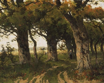 Oak Trees Oil Painting - Etsy