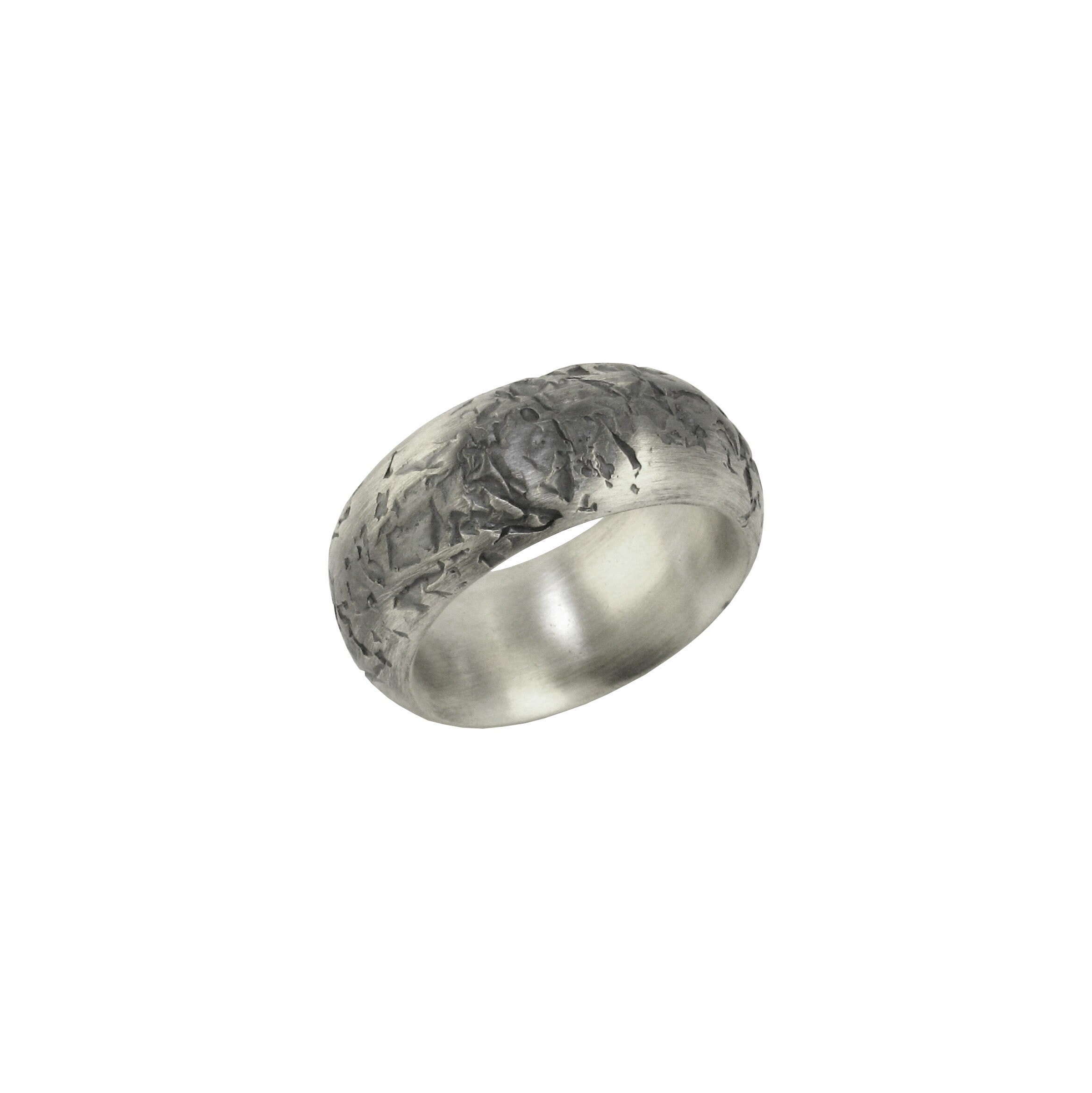 Scar Silver Ring 10mm - Etsy