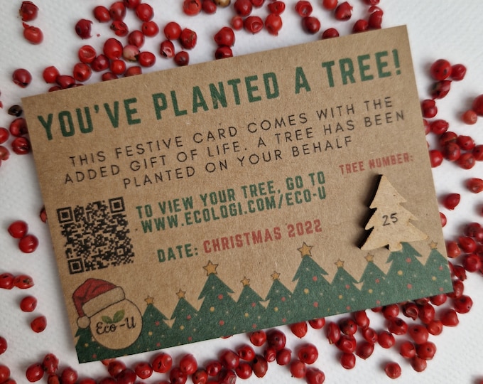 Gift of a Tree Plant a Tree Card Eco Friendly Gift Card Gift of Life ...