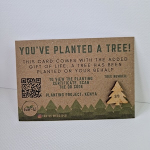 Gift of a Tree | the Original Plant a Tree Card | Eco Friendly Gift ...