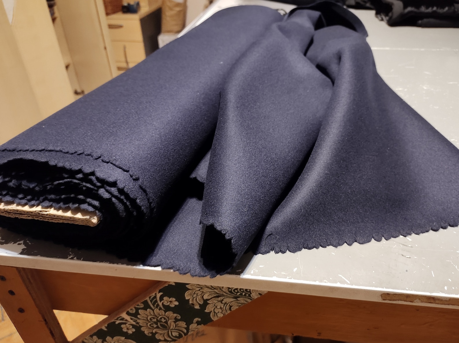 Original Cashmere Cashmere Wool Luxury Signed Spanish Balenciaga Blue ...