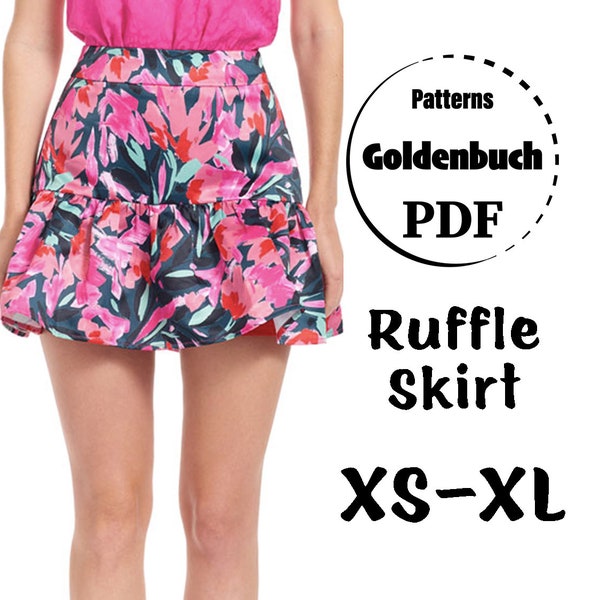 Ruffle Skirt Pattern - Etsy