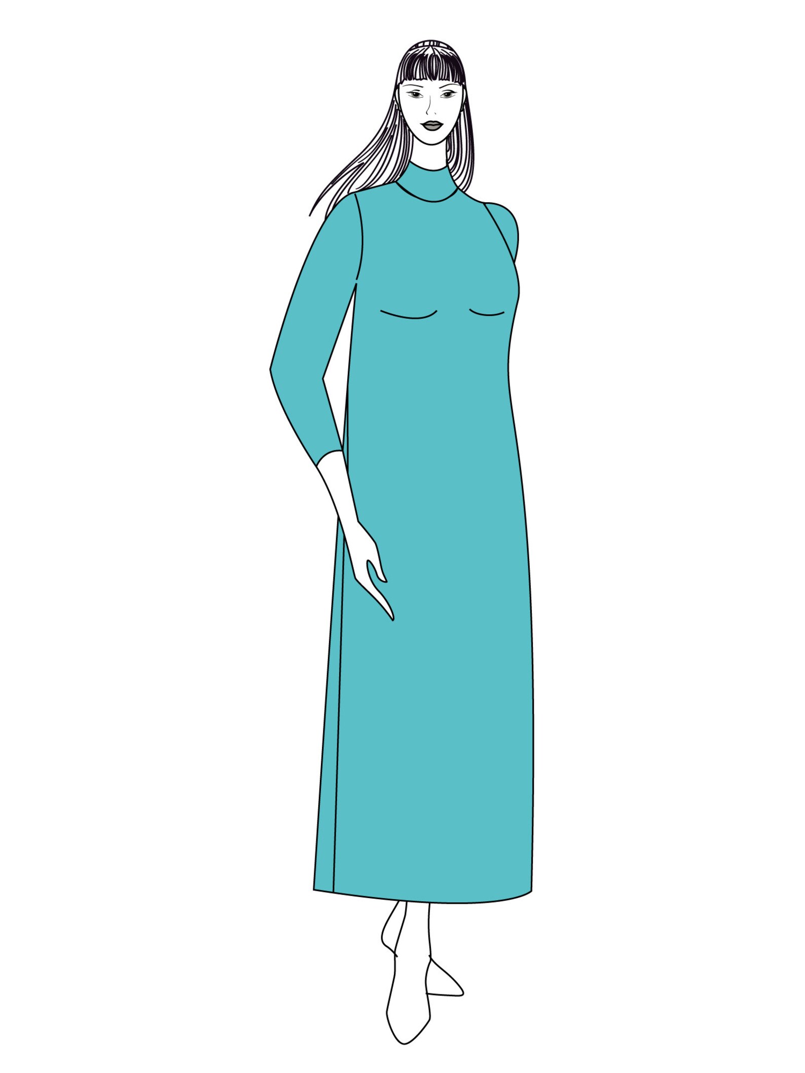 1XL-5XL Plus Size Tunic PDF Sewing Pattern High Slit Loose Fit - Etsy