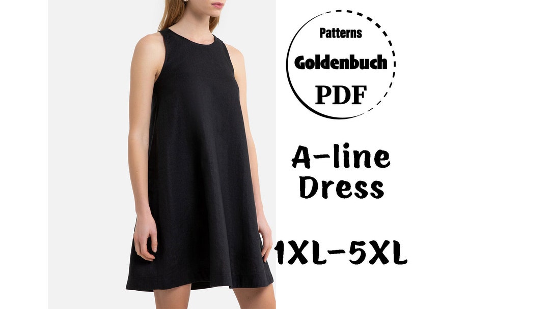 1XL-5XL A-line Dress PDF Sewing Pattern Loose Fit Maternity Dress Plus ...