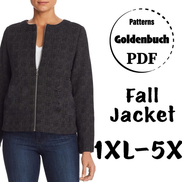 Plus Size Jacket Pattern - Etsy