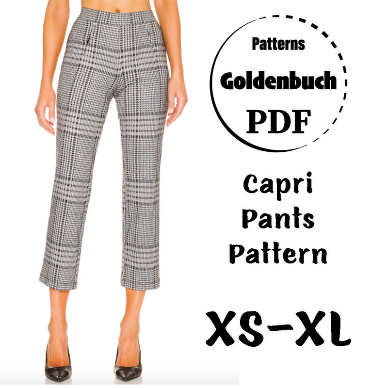 Capri Pants Pattern - Etsy