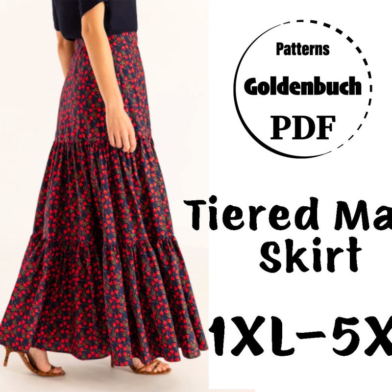 Maxi Skirt Pattern Plus Size - Etsy