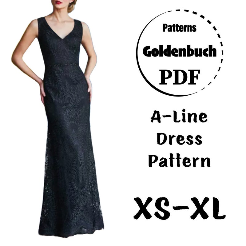 Evening Gown Pattern - Etsy