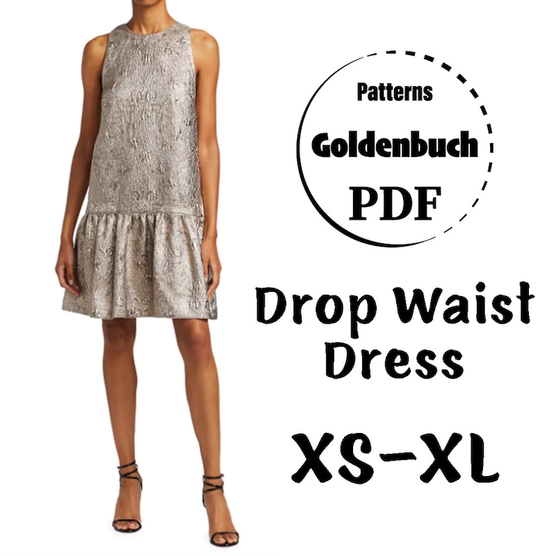 Drop Waist Dress Pattern - Etsy