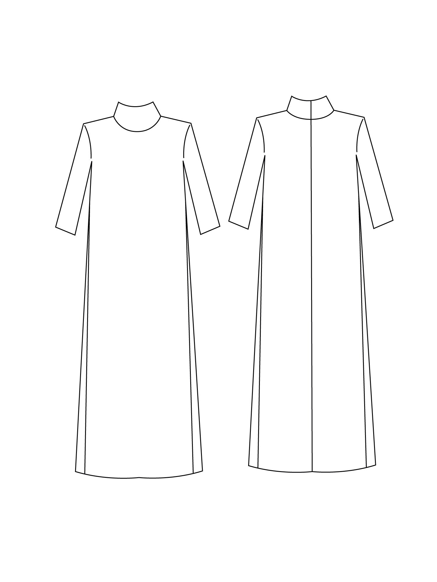 1XL-5XL Plus Size Tunic PDF Sewing Pattern High Slit Loose Fit - Etsy