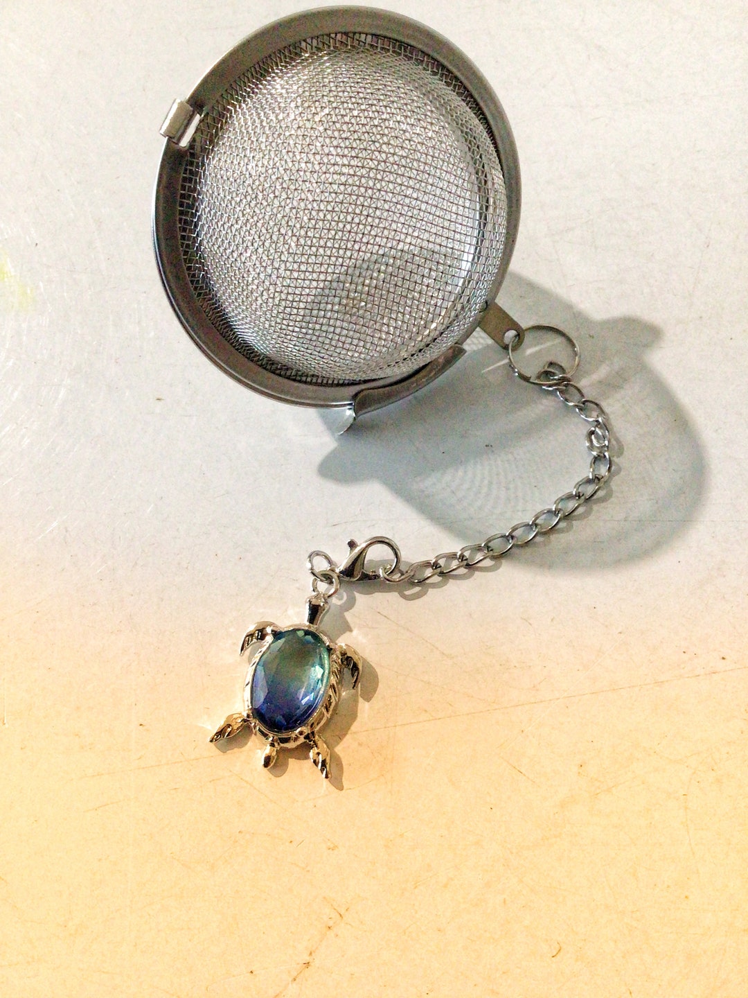 Turtle Charm Tea Infuser Mesh Ball Loose Leaf Tea - Etsy