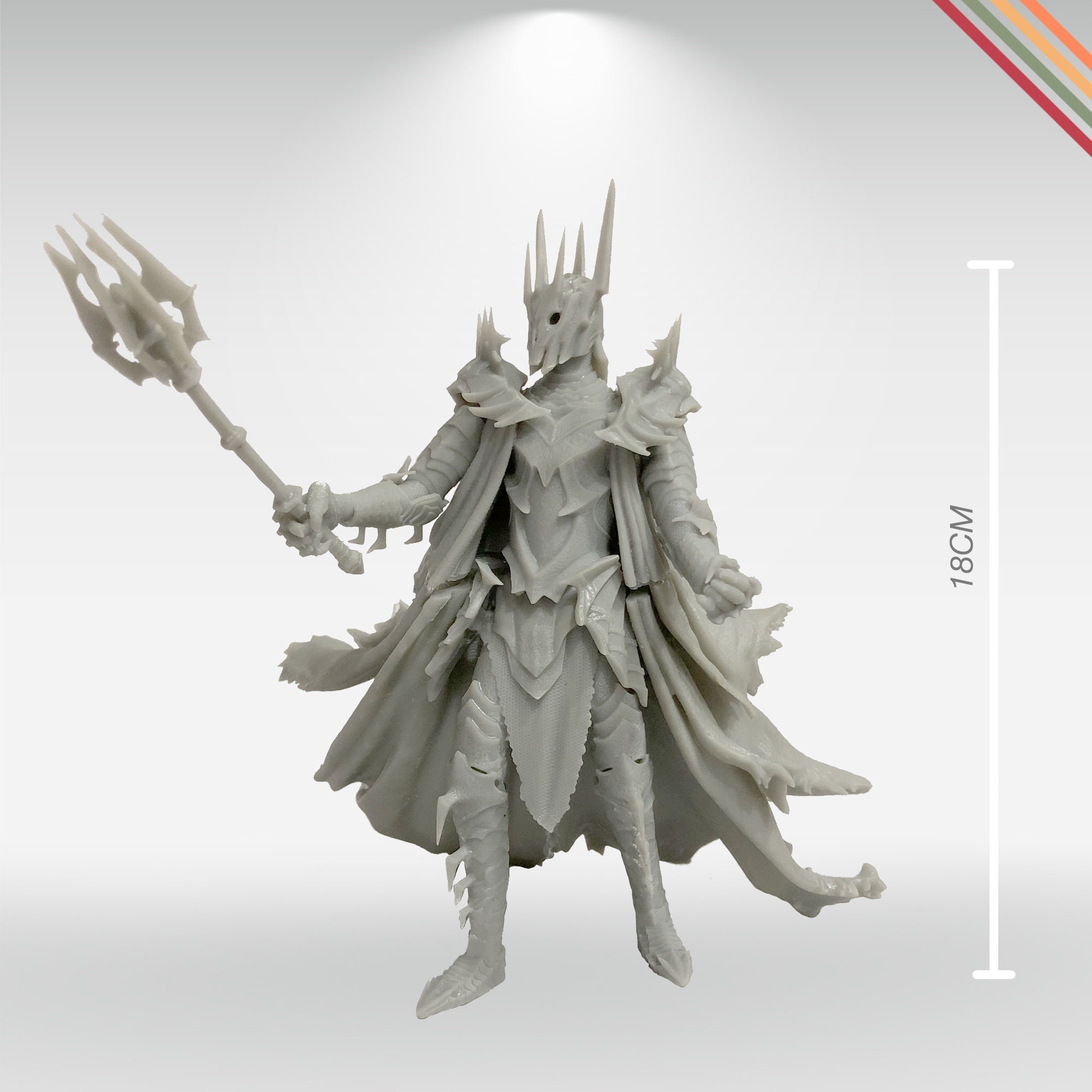 Sauron Lord Of The Rings 3D Printed Action Figure Paintable - Etsy Polska