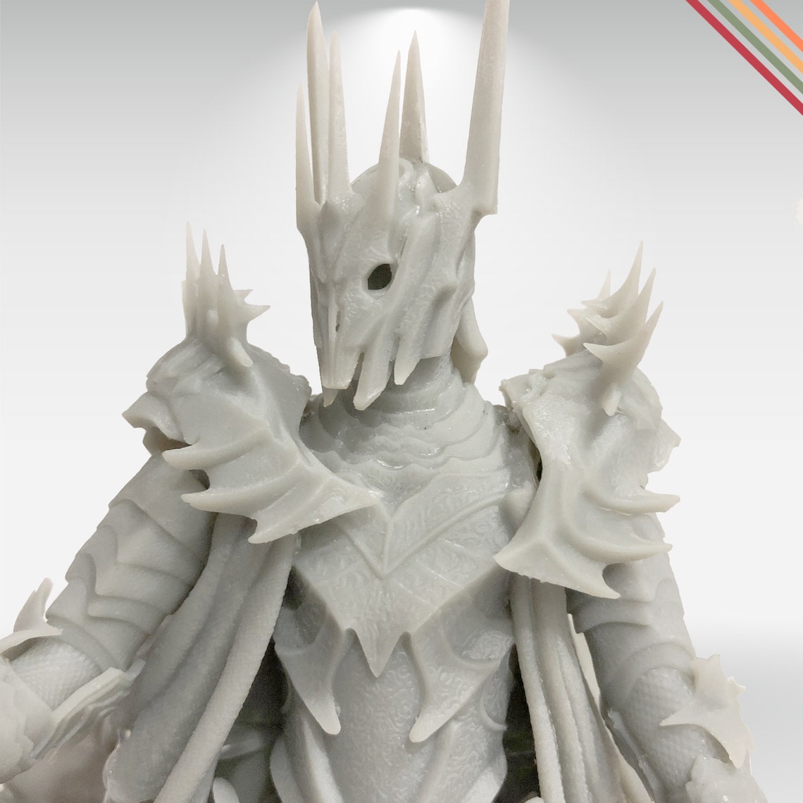 Sauron Lord of the Rings 3D Printed Action Figure Paintable - Etsy Hong ...