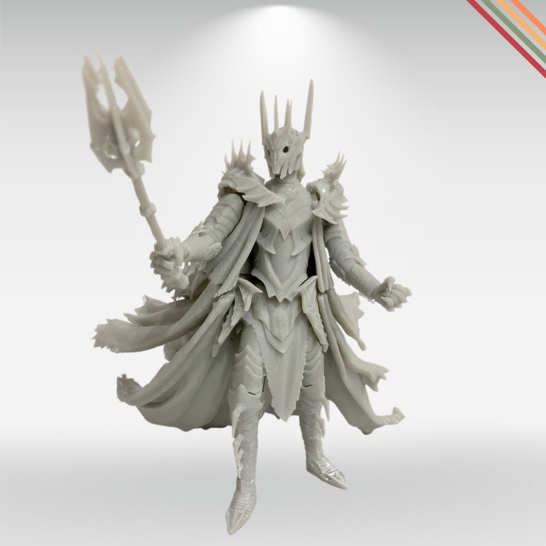 Sauron Lord of the Rings 3D Printed Action Figure Paintable - Etsy Hong ...
