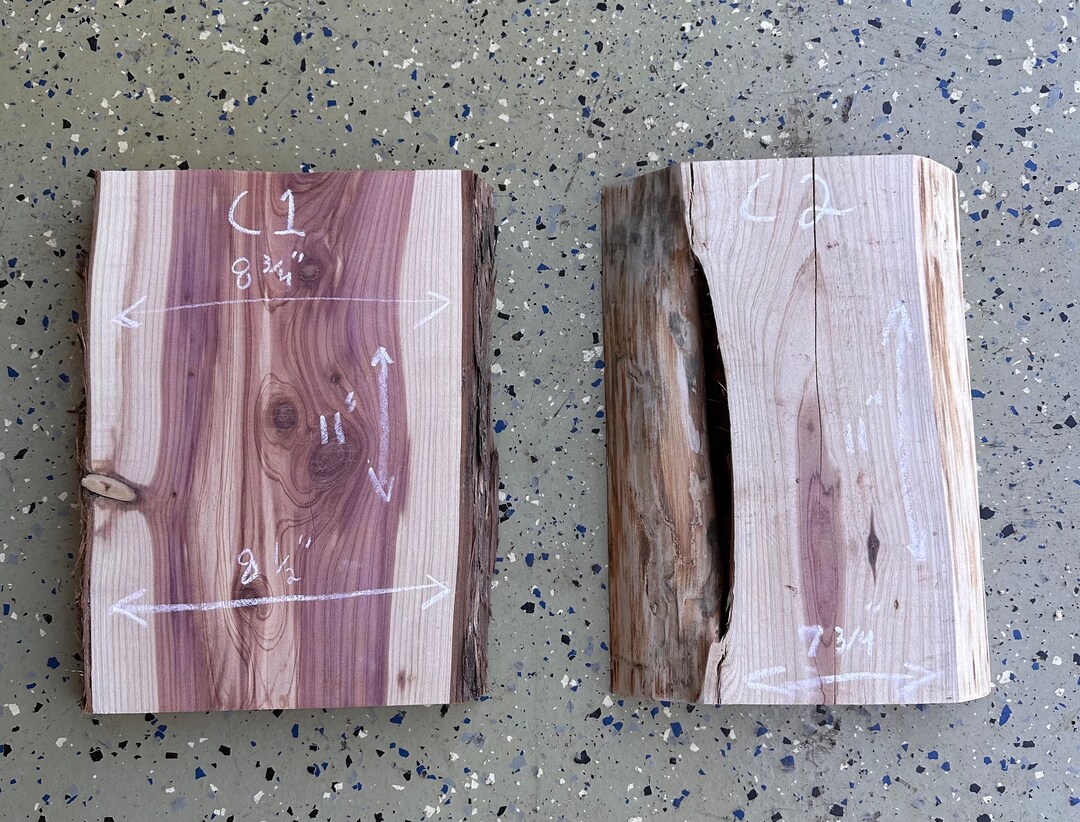 Eastern Red Cedar Live Edge Slabs Furniture Hardware Wood Sign DIY ...