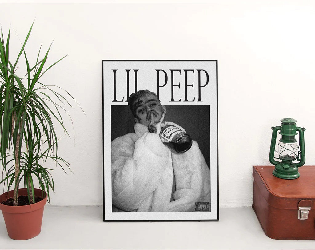 Lil Peep Henny Rap Poster Custom Made Poster With Glossy Photo Paper ...