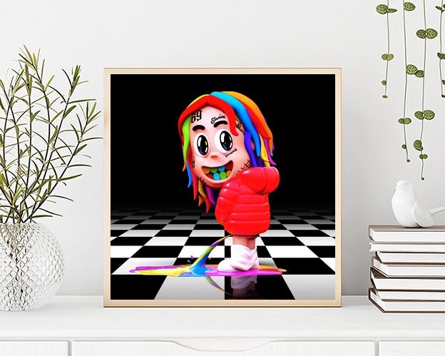 6ix9ine Dummy Boy Music Album Cover Art Wall Art Fashion | Etsy