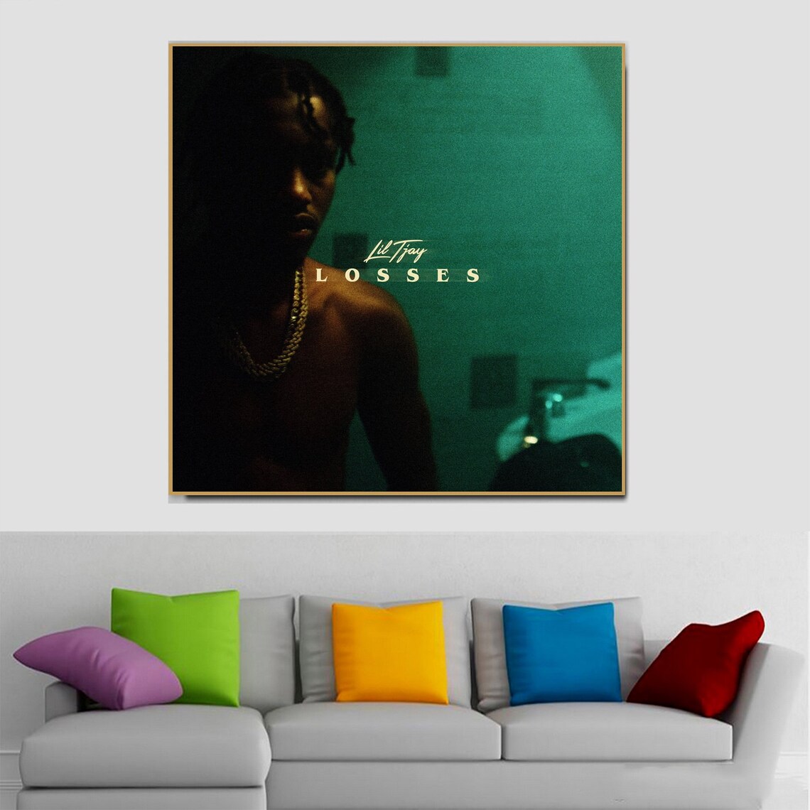 Lil Tjay Losses Poster Album Cover Art Wall Art Fashion Canvas | Etsy