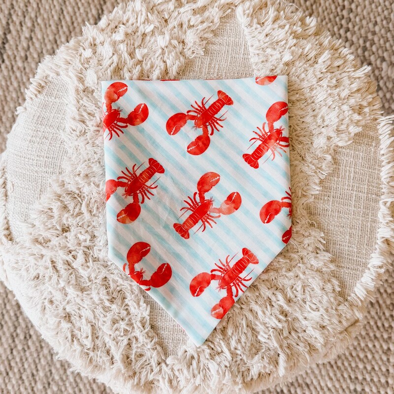 Custom Lobster Bandana Dog - Etsy