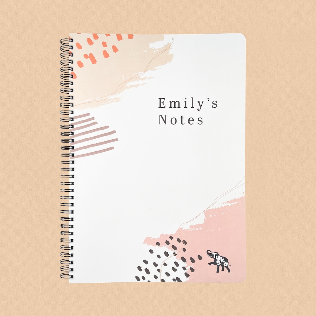 Emily's Notes Personalised Notebook Tuska Recycled A4 Lined - Etsy UK