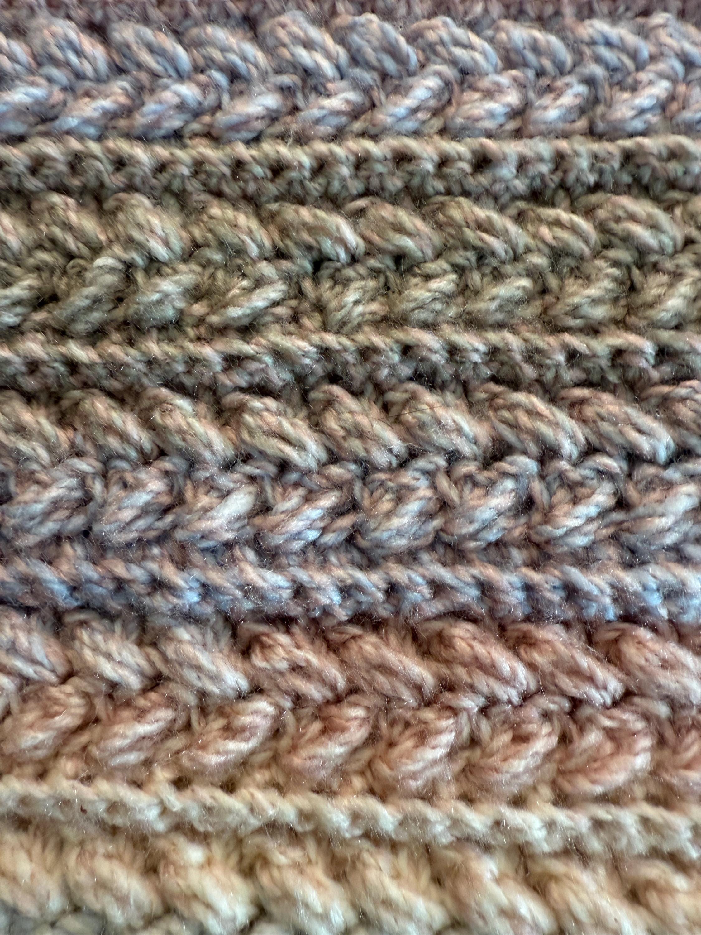 Cozy Wheatfield Blanket Crochet Pattern: Bulky Yarn Wheat Stitch PDF - Etsy