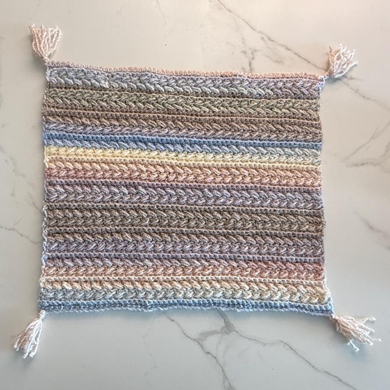 Cozy Wheatfield Blanket Crochet Pattern: Bulky Yarn Wheat Stitch PDF - Etsy
