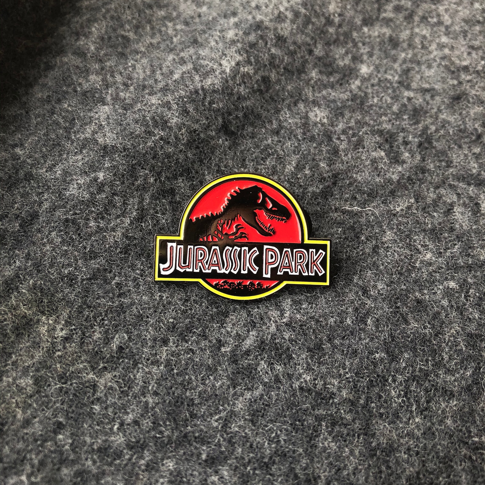 Jurassic Park Inspired Enamel Pin Película De Los Años 80 Etsy