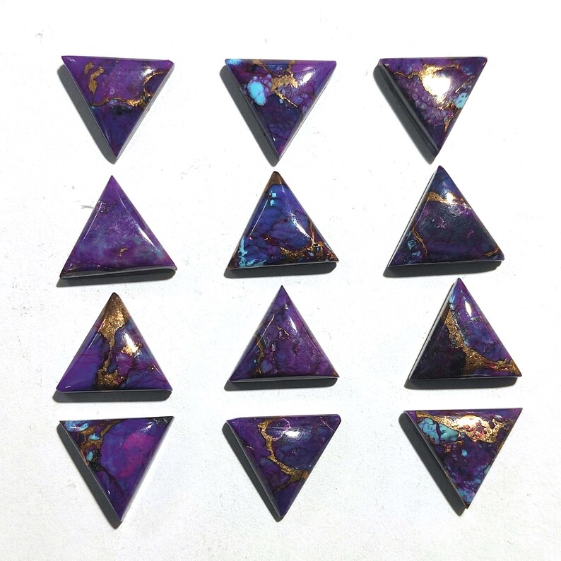 Oyster Copper Turquoise Cabochon Gemstone Oyster Turquise Triangle ...