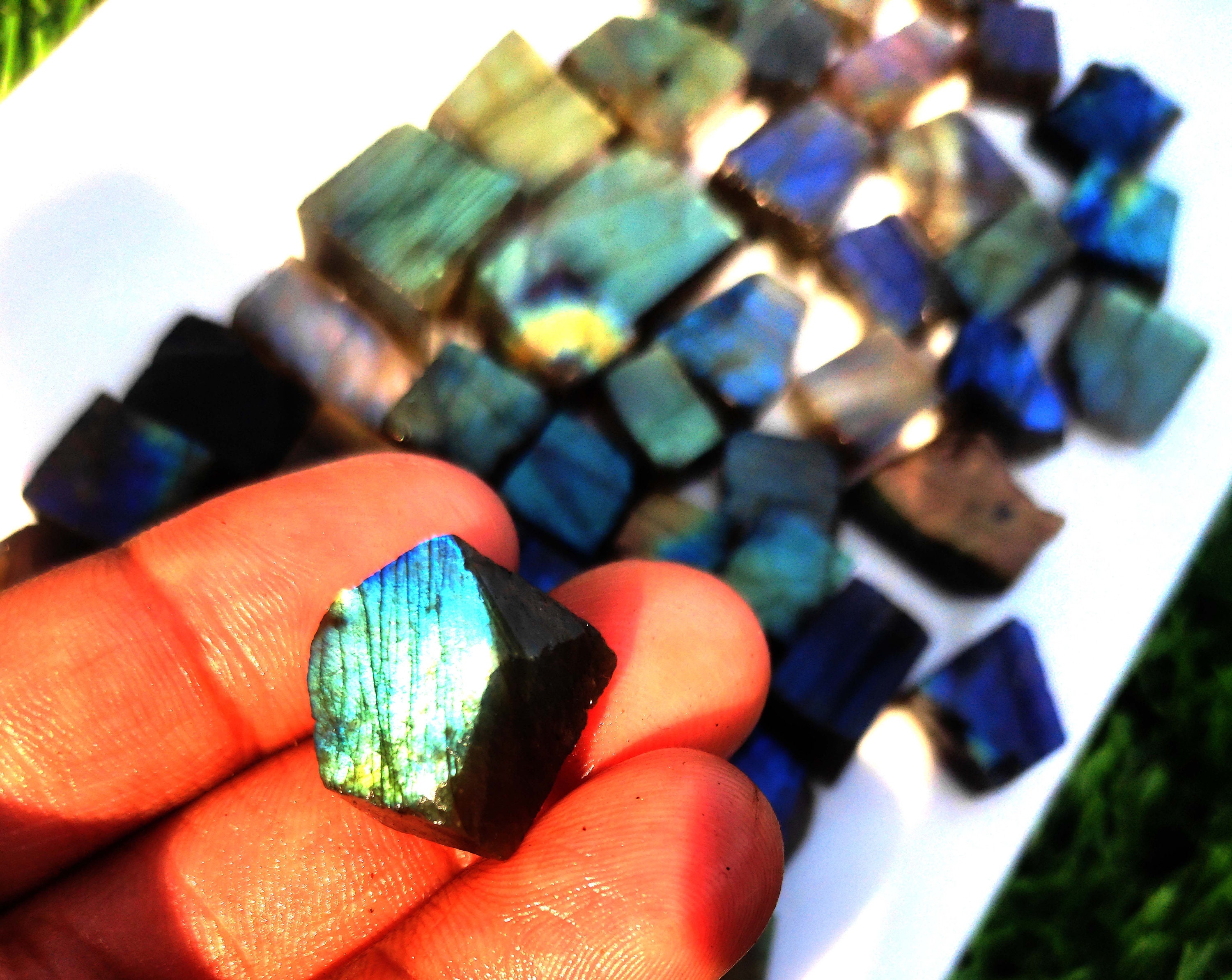 LABRADORITE Slab Lot Raw Labradorite Slice Wholesale Raw | Etsy