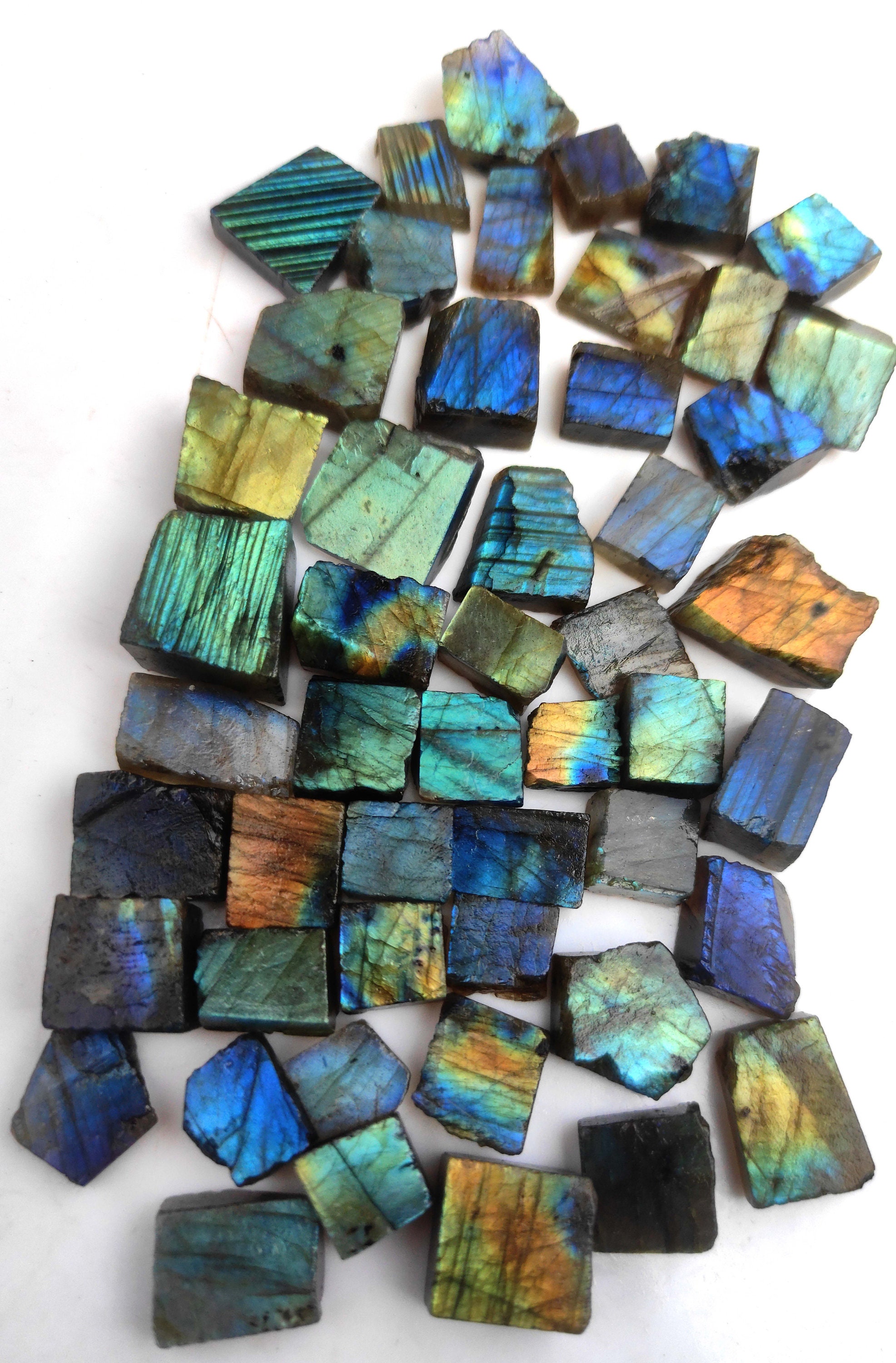 LABRADORITE Slab Lot Raw Labradorite Slice Wholesale Raw - Etsy