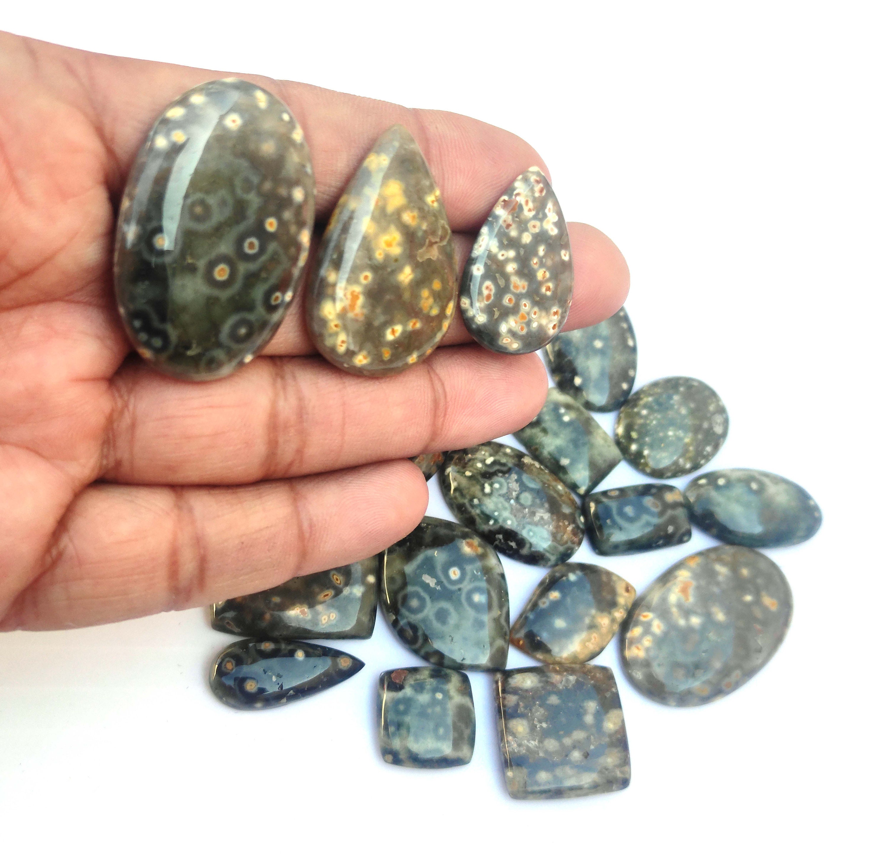Ocean Jasper Cabochon 15 a 35 MM Piedra de jaspe suelta para envoltorio ...
