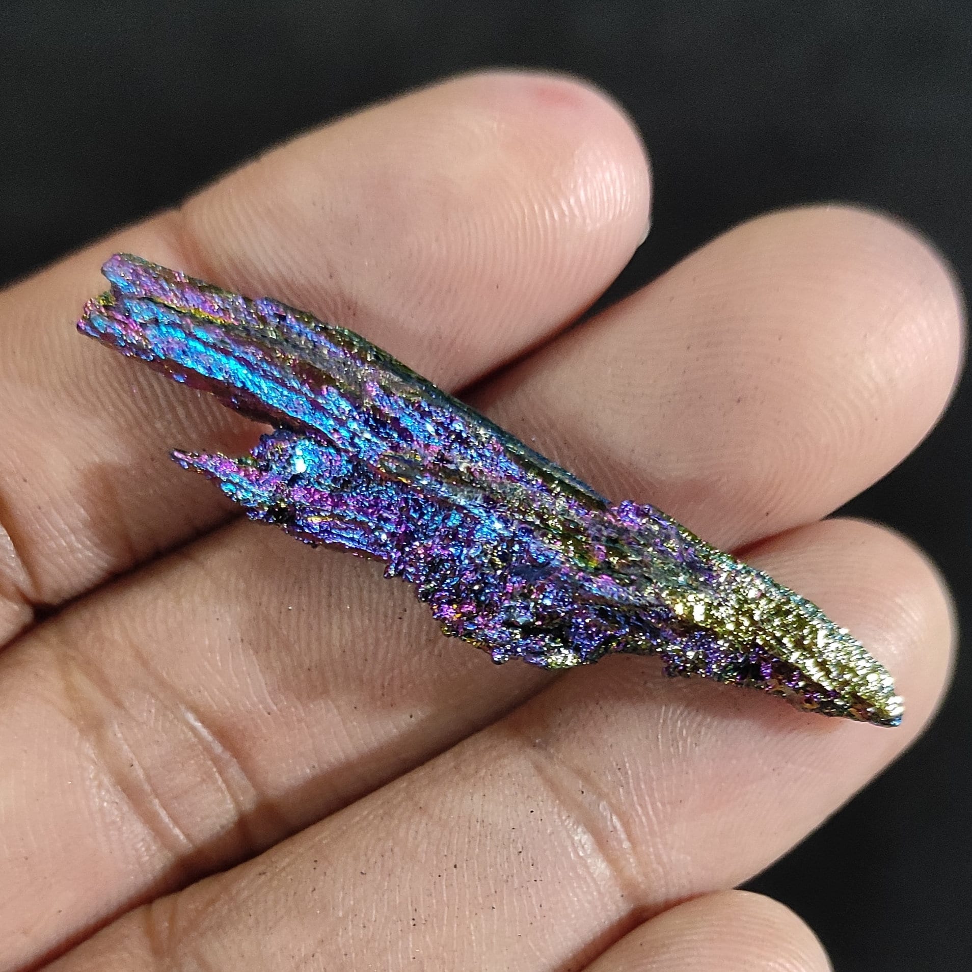 Aura Rainbow Kyanite 2 Inch Purple Magenta Rainbow Titanium - Etsy