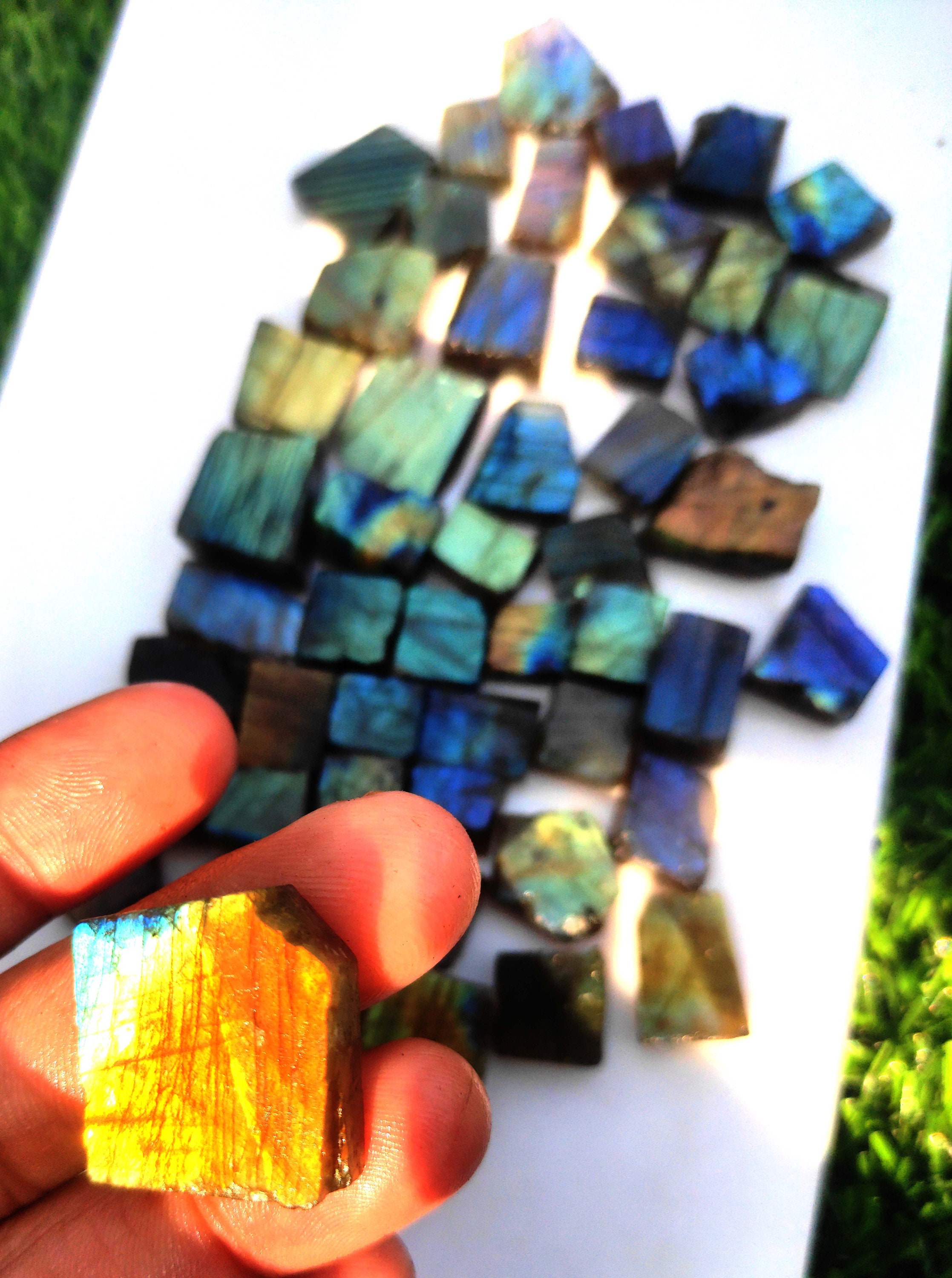 LABRADORITE Slab Lot Raw Labradorite Slice Wholesale Raw - Etsy
