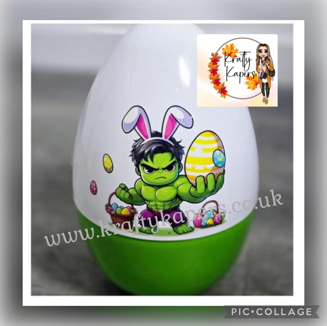 Personalised Inspired Easter Hulk Fillable Giant Egg | Fillable ...