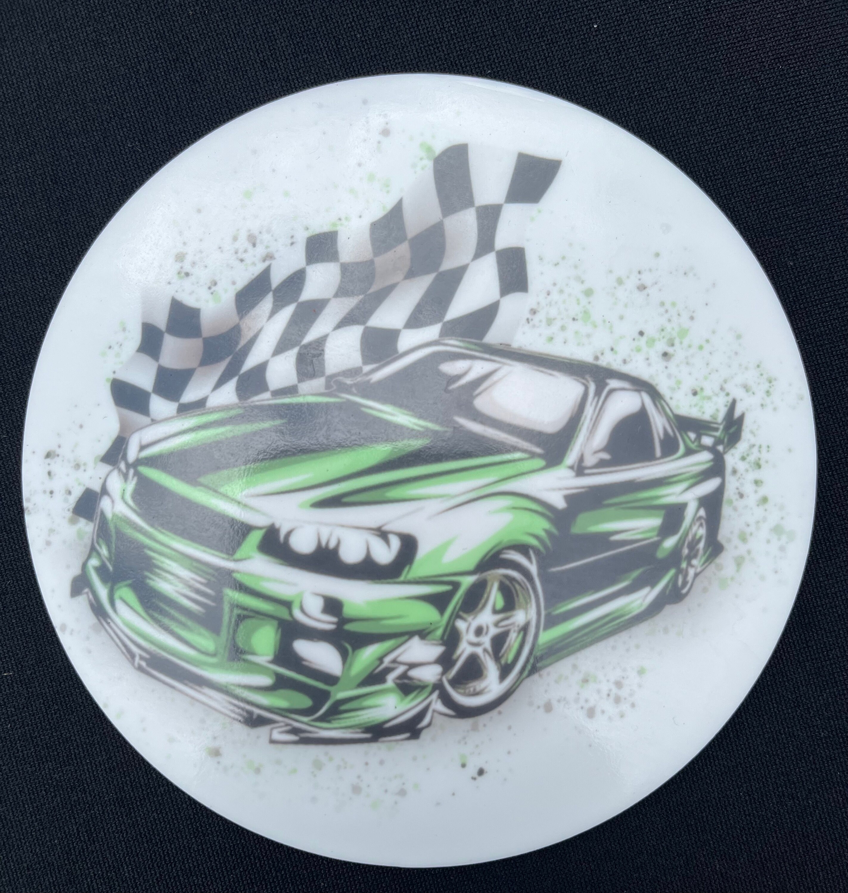 Handmade Car Coasters Kitchen Coaters Outdoor Dining Coasters BBQ Coasters Race Car Coasters Car Enthusiast Coasters