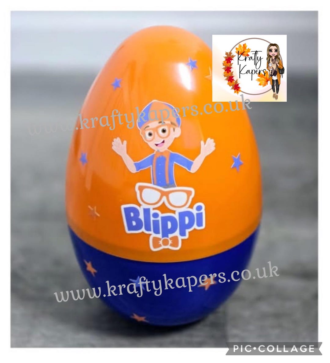 Personalised Inspired Blippi Fillable Giant Egg | Fillable Birthday ...