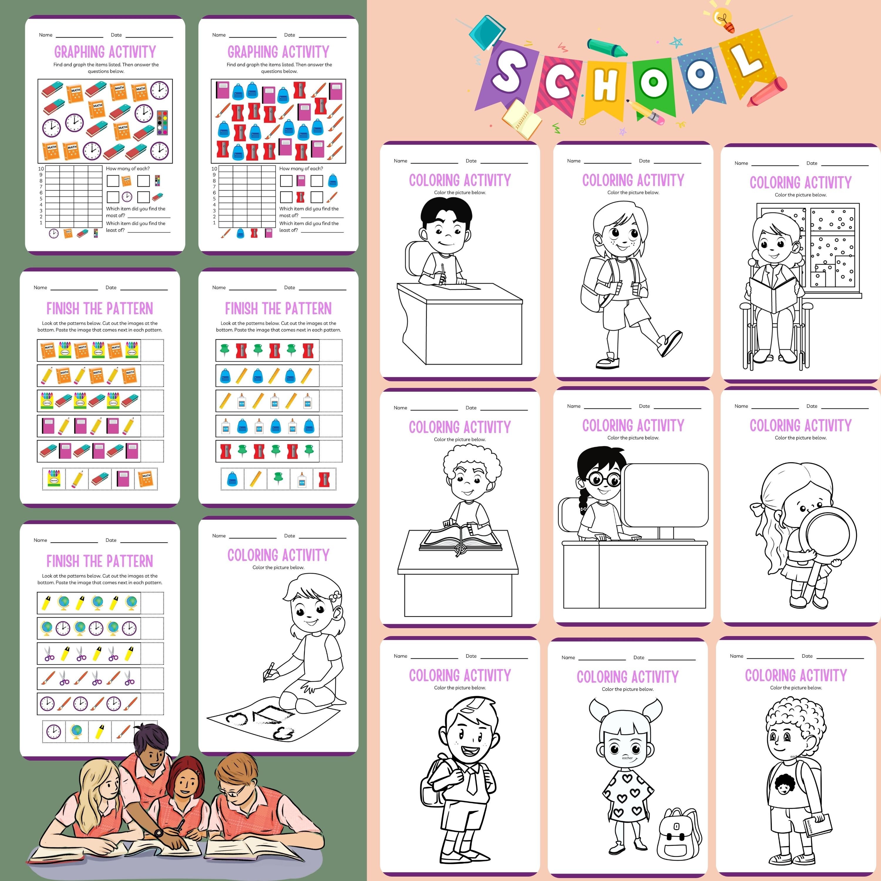 School Supplies ESL Activities I Students Activities - Etsy